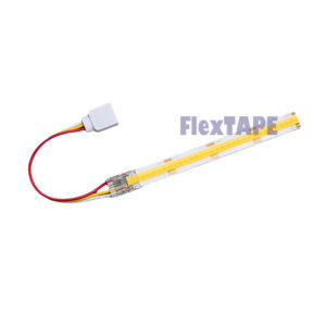 Solderless 8mm 10mm COB SMD LED Strip Light Connector 3 PIN - LineaForge